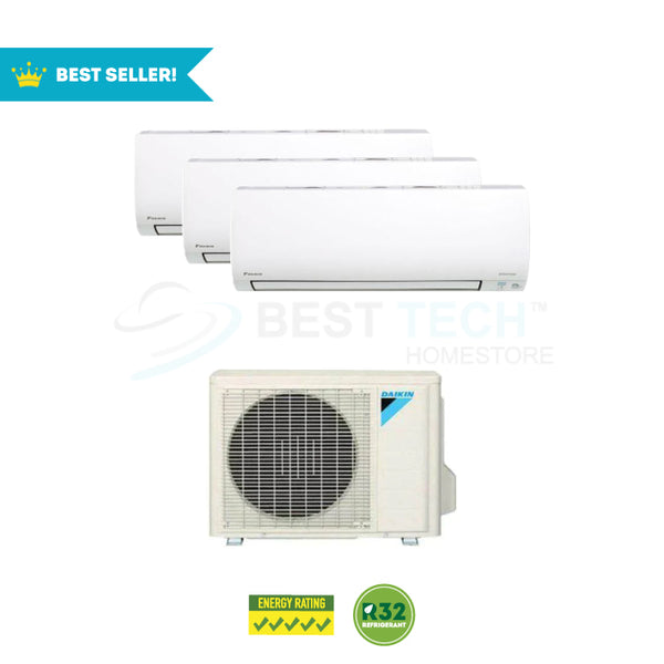 DAIKIN System 3 iSmile Eco Series - 9K BTU x3 (MKM75VVMG/CTKM25VVMGx3 ...