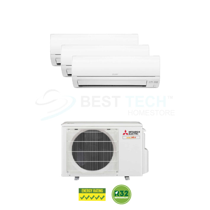 MITSUBISHI ELECTRIC System 3 STARMEX Series - 9K BTU x2, 12K BTU x1 (M ...